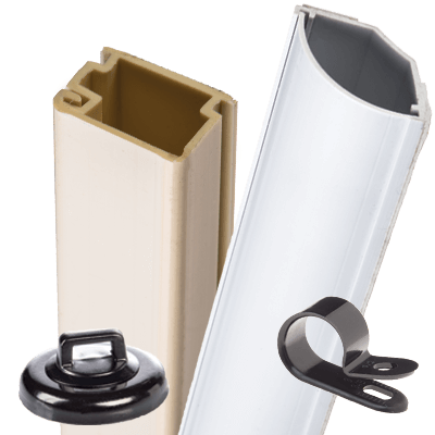 Cable Tie Mounting Pad - Rubber Adhesive, 4 way, 3/4" - WireCare.com