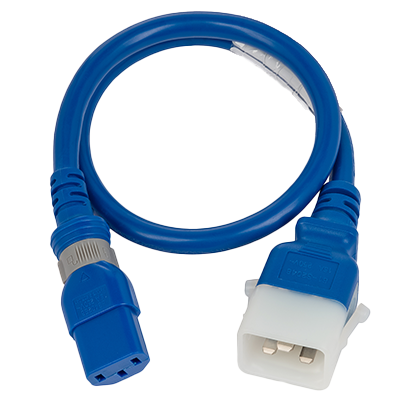 Powerficient - IEC Dual Lock Power Cord, C14 to C15, 1 - WireCare.com